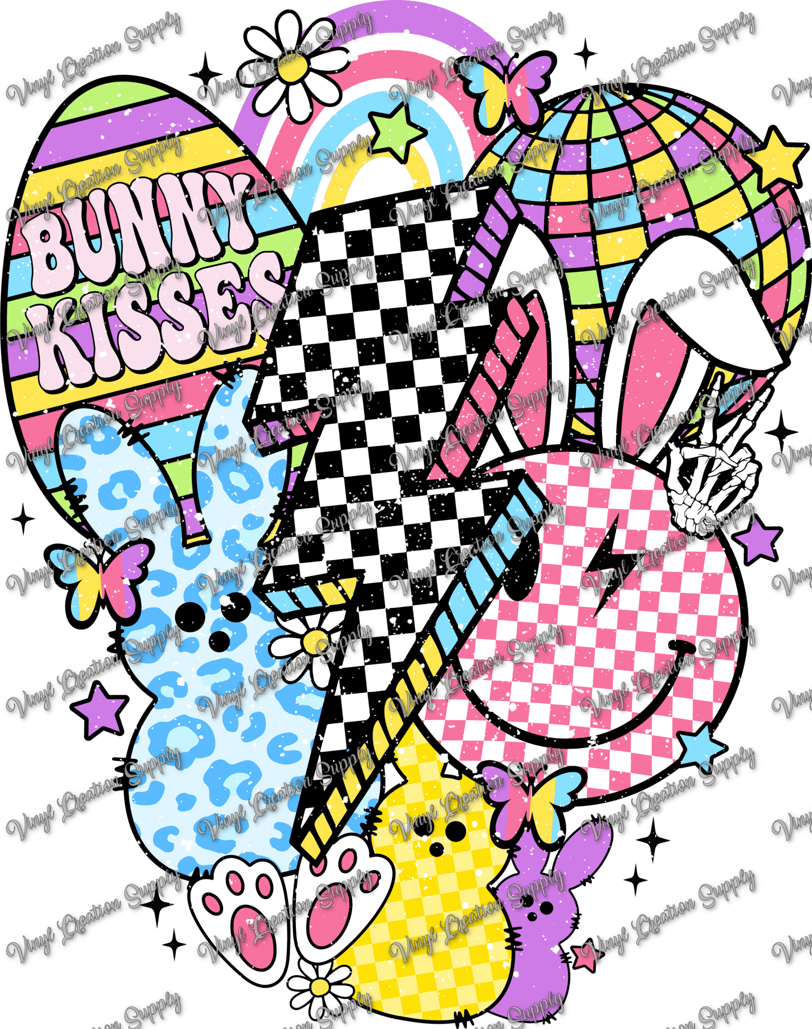 Bunny Kisses Collage – VCS' DIY Shirts & More