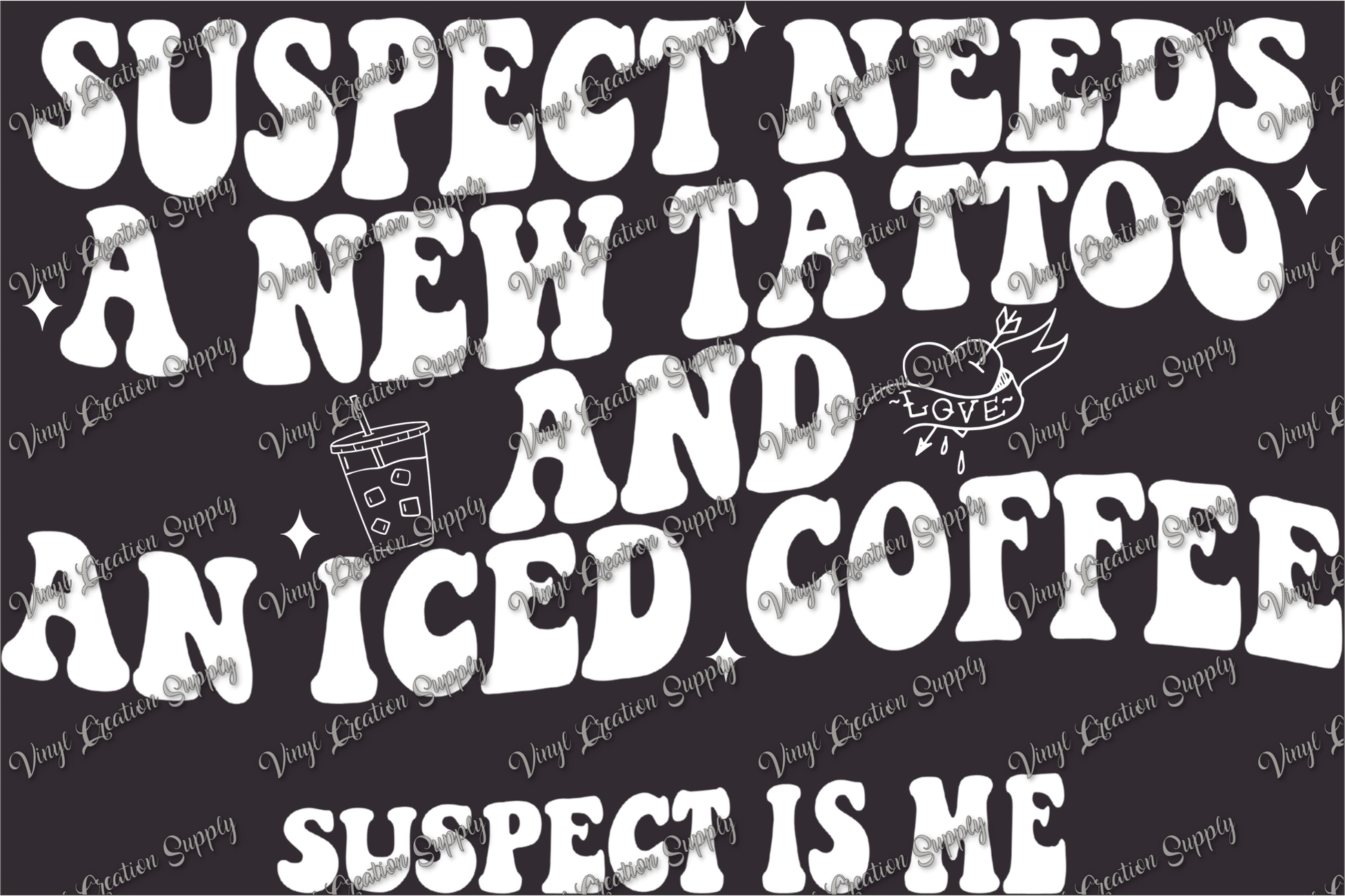 Suspect Tattoo White – VCS' DIY Shirts & More