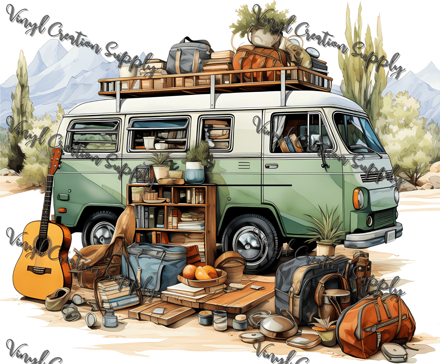 Van Guitar Desert – VCS' DIY Shirts & More