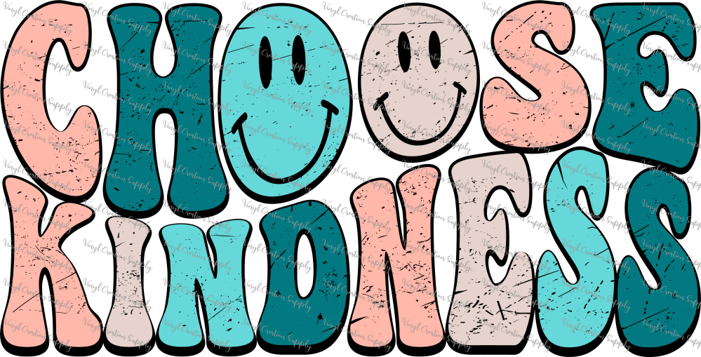 Choose Kindness Retro Smiley – VCS' DIY Shirts & More